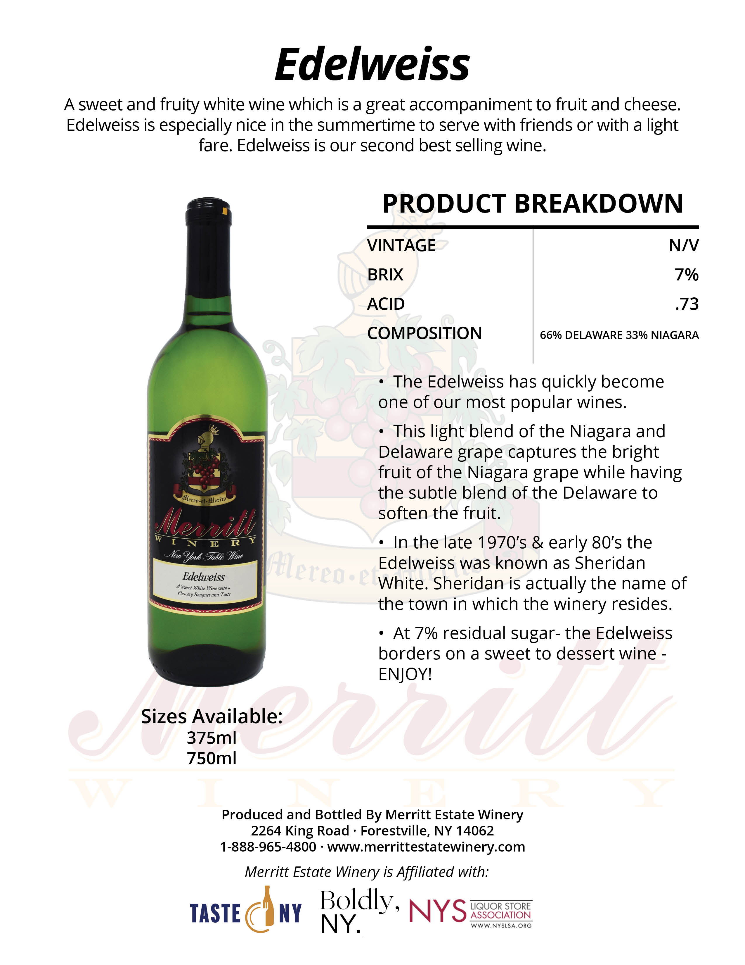 Merritt Winery - Estate Bottle Wines