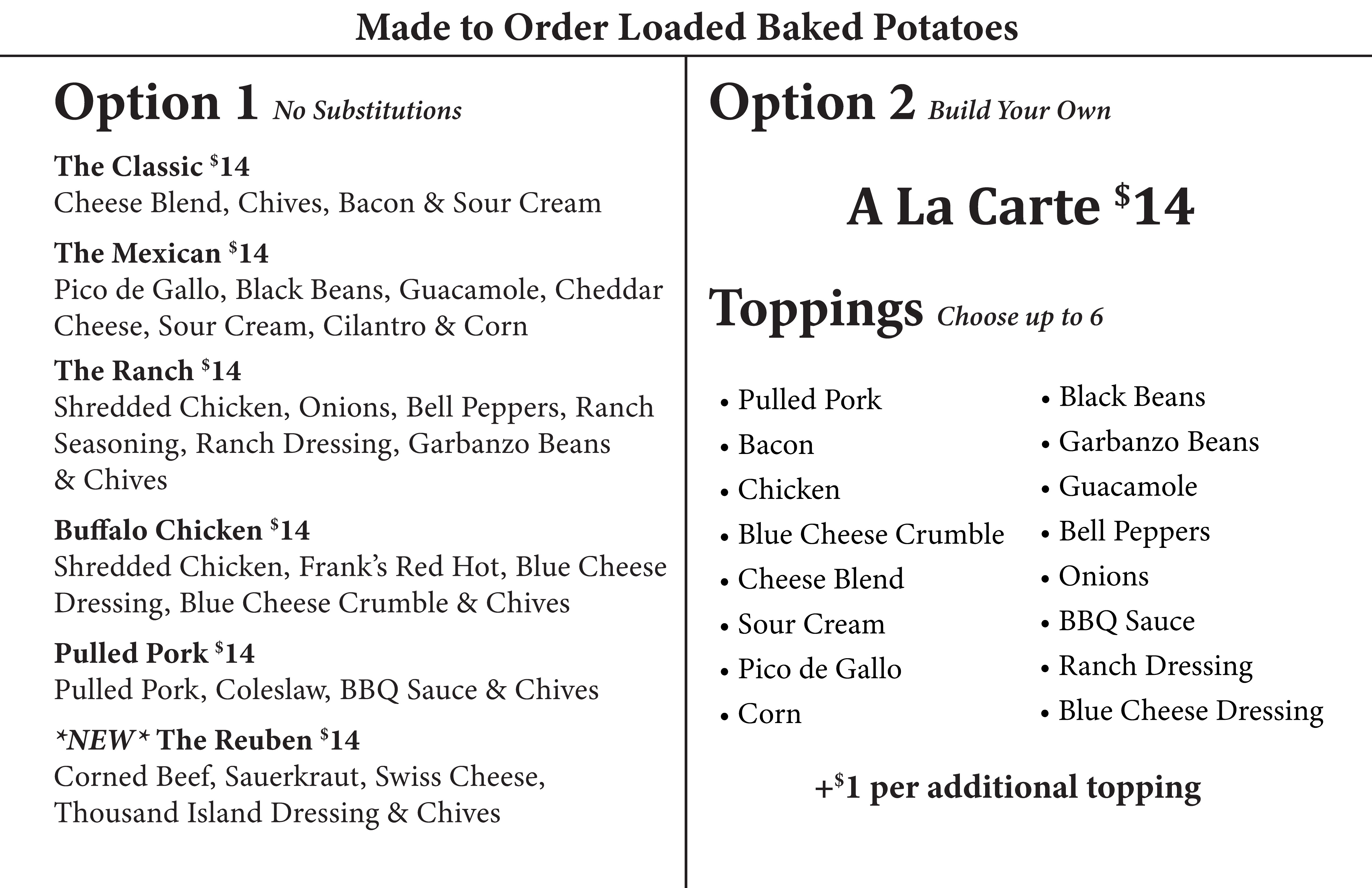 Event : Loaded Potato Bar @ Merritt Winery